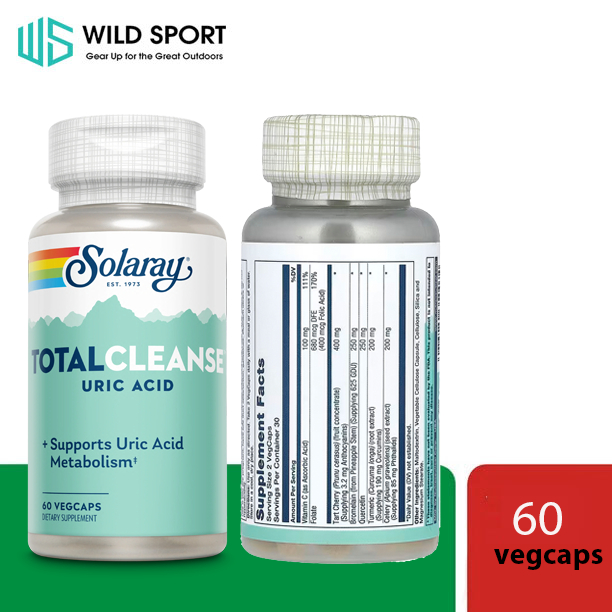 Solaray, Total Cleanse, Uric Acid, 60 Tablets | Shopee Malaysia