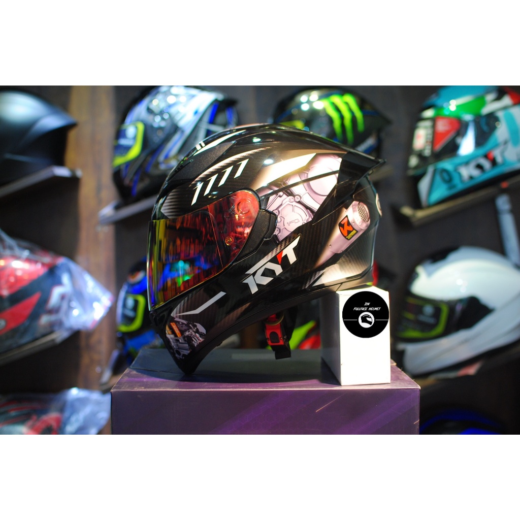 Royal M138 Fullface Helmet (Genuine) KYT black silver | Shopee Malaysia