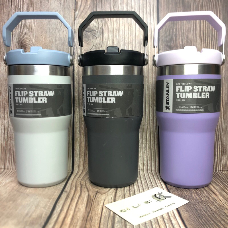 [OLDEST] Stanley ICE FLOW FLIP STRAW TUMBLER 20 OZ HEAT BOTTLE ...