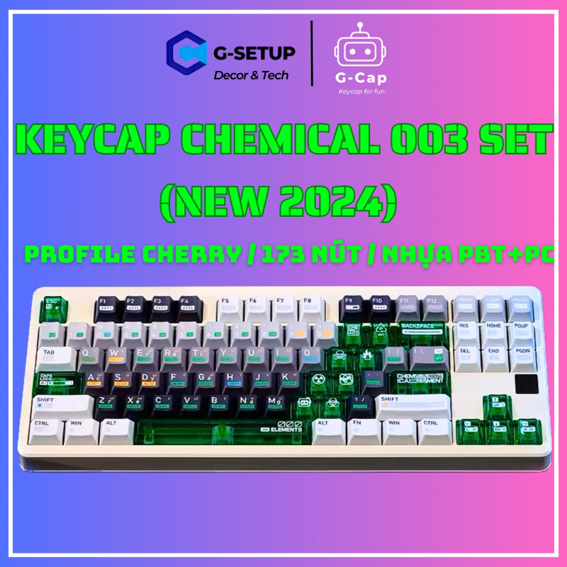 Keycap Chemical profile Cherry 173 New High Quality Keys 2024 G-Setup ...