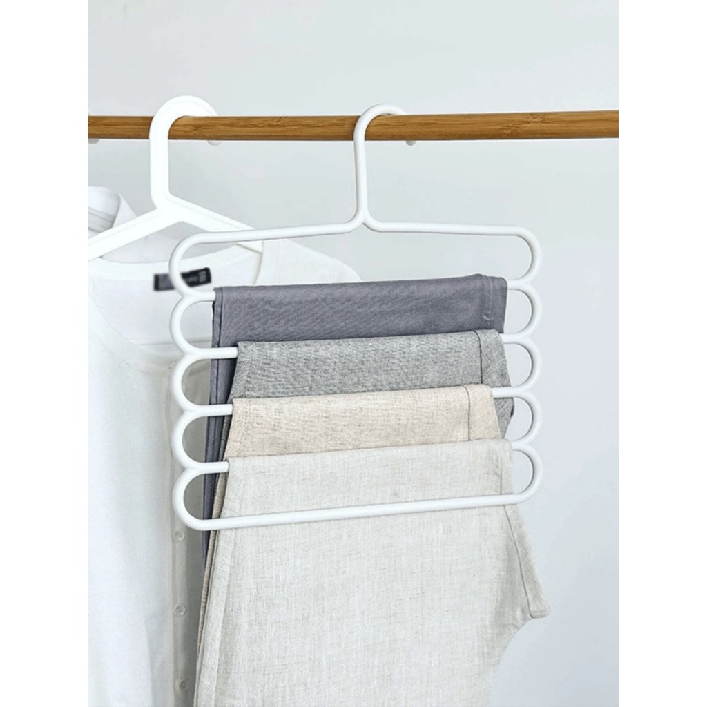 5-storey Metal Clothes Hanger, Multi-Purpose 5-Storey Towel Hanger ...