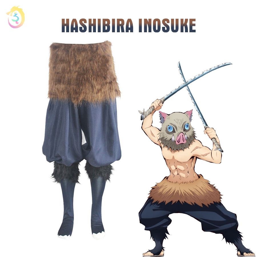 Inosuke Hashibira Cosplay Costume Kimetsu no Yaiba Halloween Demon ...