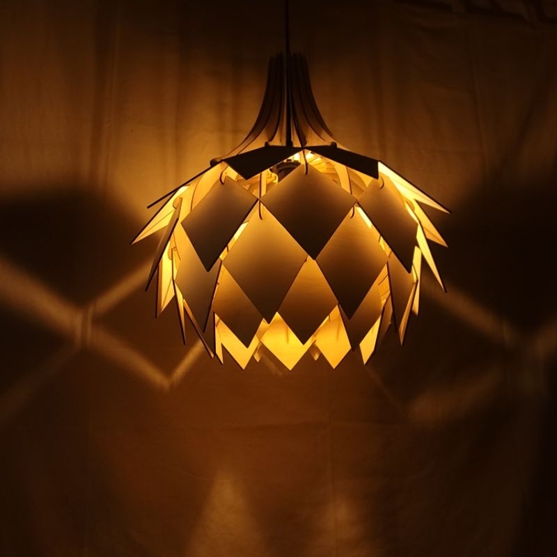 Pointed pine cone pendant light | Shopee Malaysia