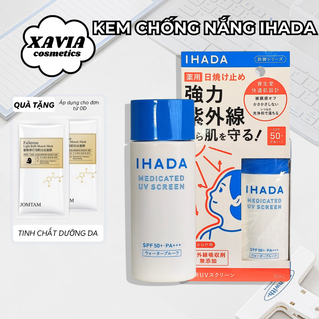 Ihada Sunscreen Anti-Dust Skin Care Protects Bright White Skin | Shopee Malaysia