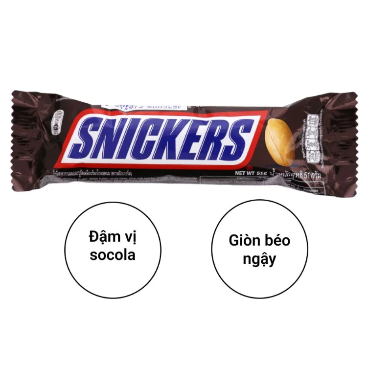 Snickers Chocolate with Caramel & Peanut Bar 51g | Shopee Malaysia