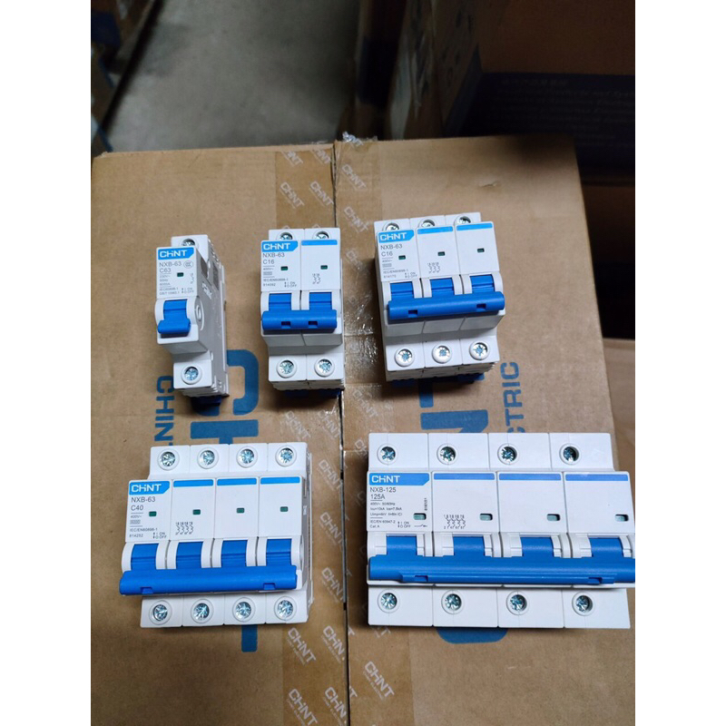Safe Aptomat CHINT circuit breaker MCB NXB-63 2 Phase 6A - 63A cutting ...