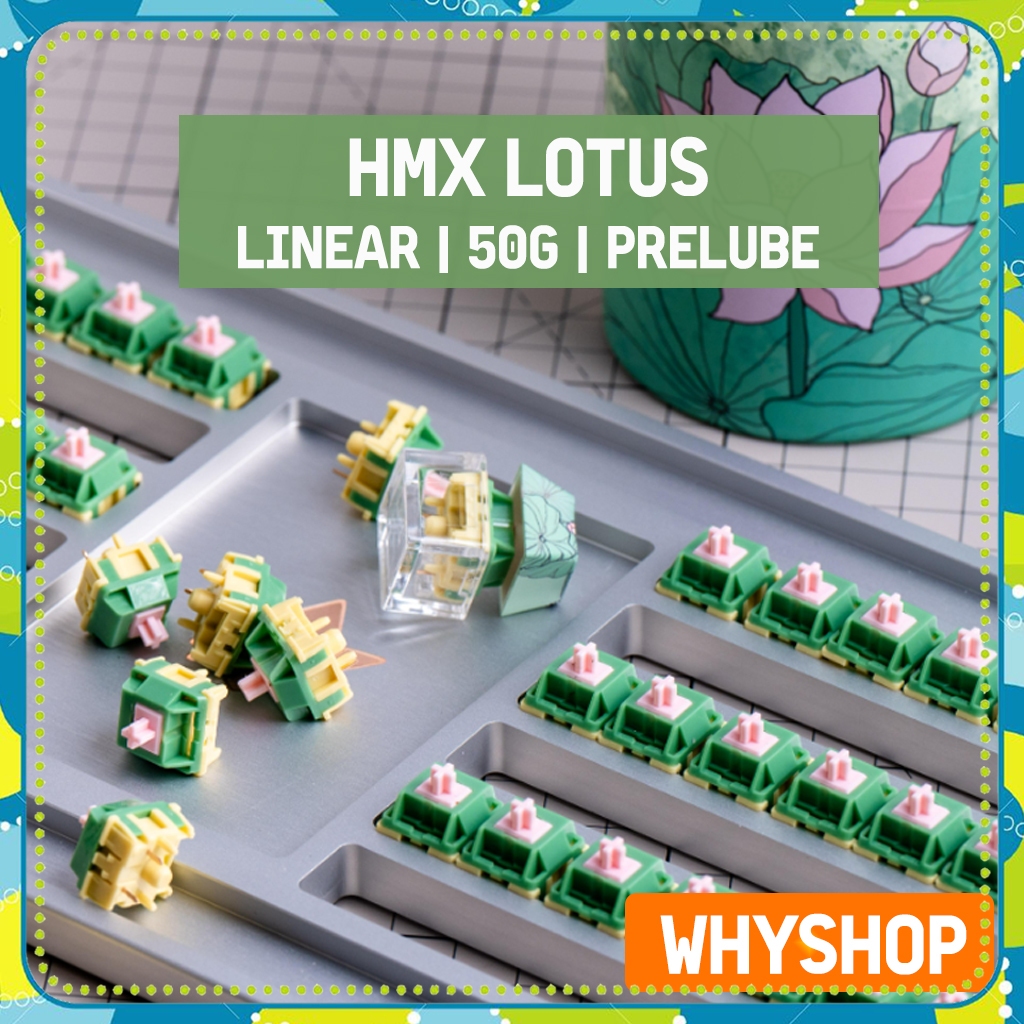 Switch HMX Lotus | Linear 50g Genuine Mechanical Keyboard Switch ...