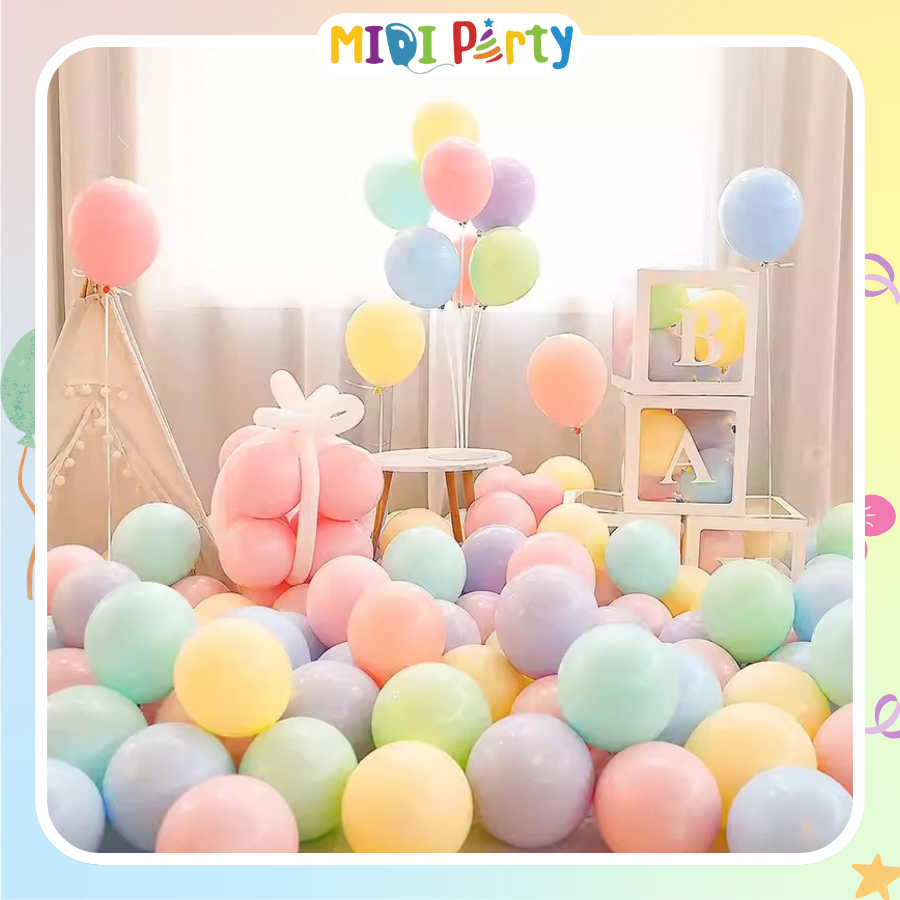 [MULTIPLE Sizes] Set of 10 Balloons 5 inch, 10 inch, 24 inch Sweet ...