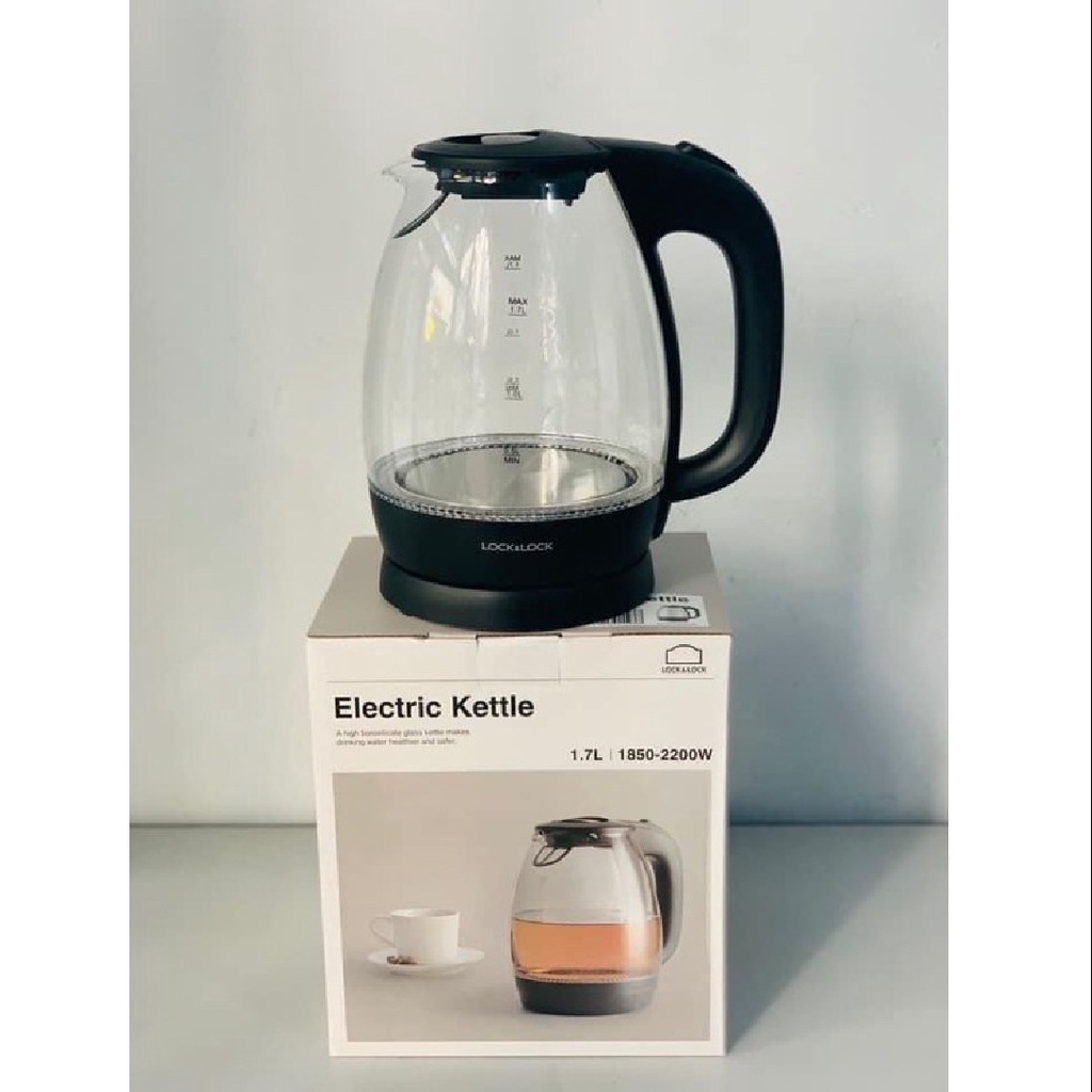 Genuine Lock&Lock EJK432 1.7L Glass Electric Kettle | Shopee Malaysia
