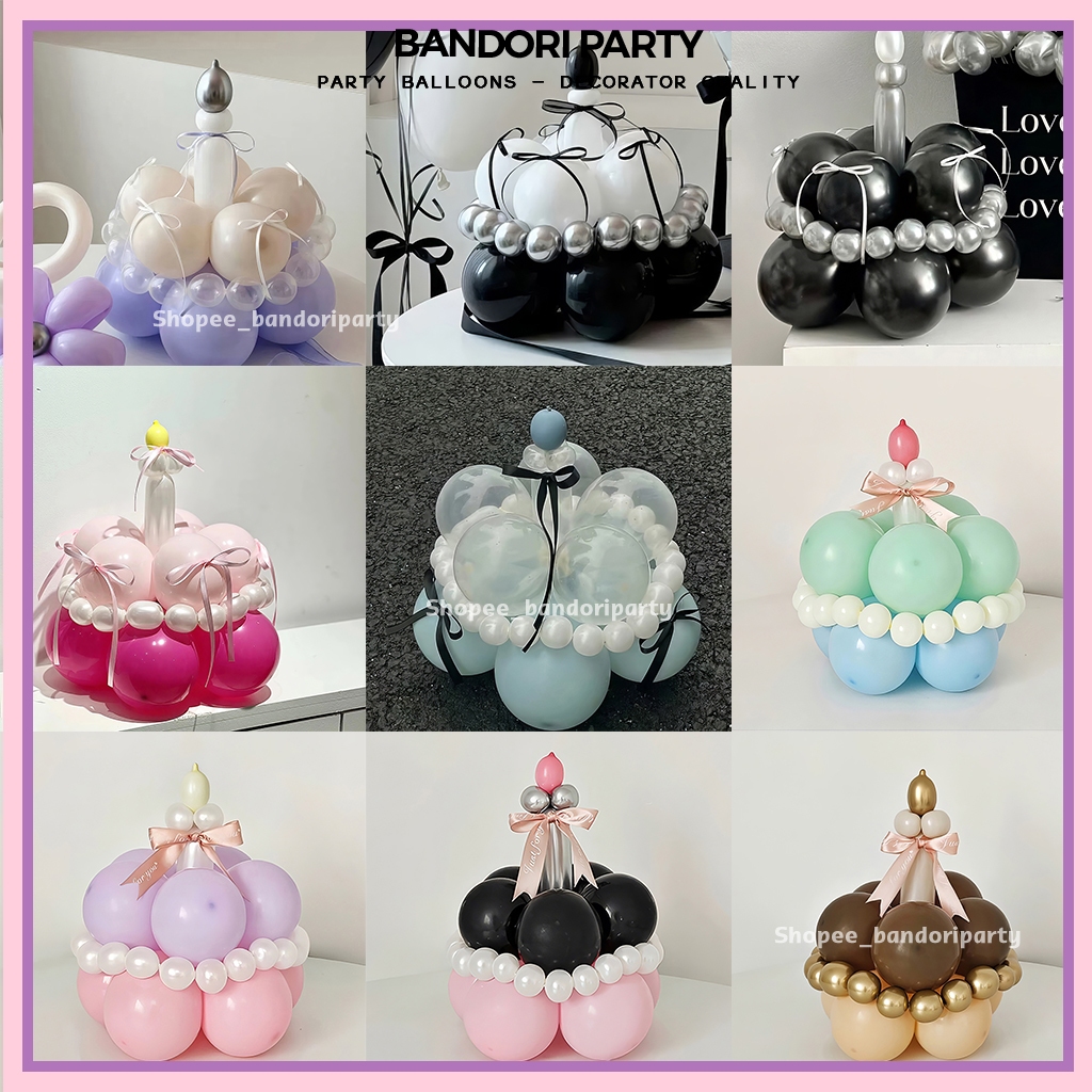 Birthday Cake Ingredients Balloon Set Korean Style Bandori Birthday ...