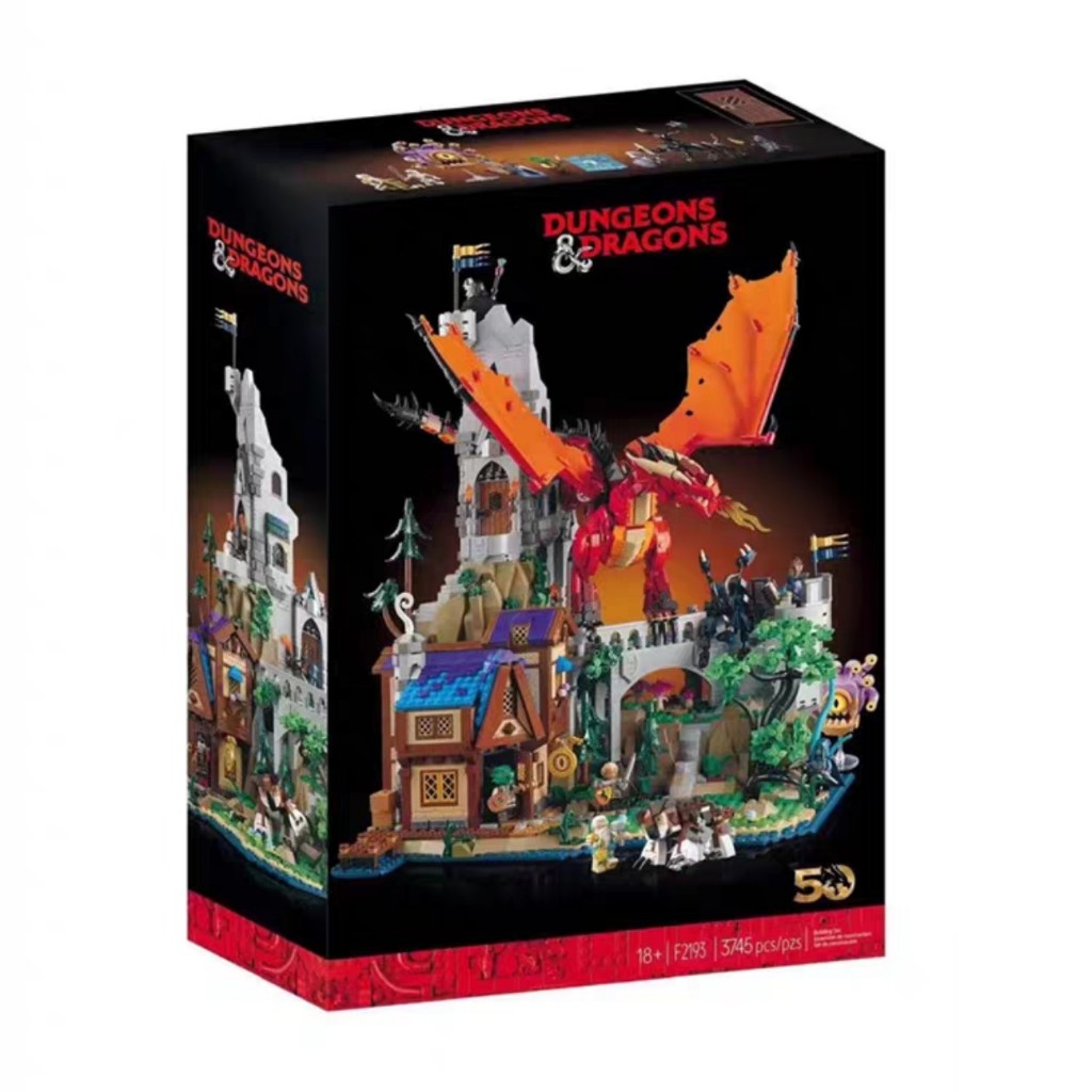 Dragons and Dungeons Assembly Toy - Legend Red Dragon Cave 21348 T5000 ...