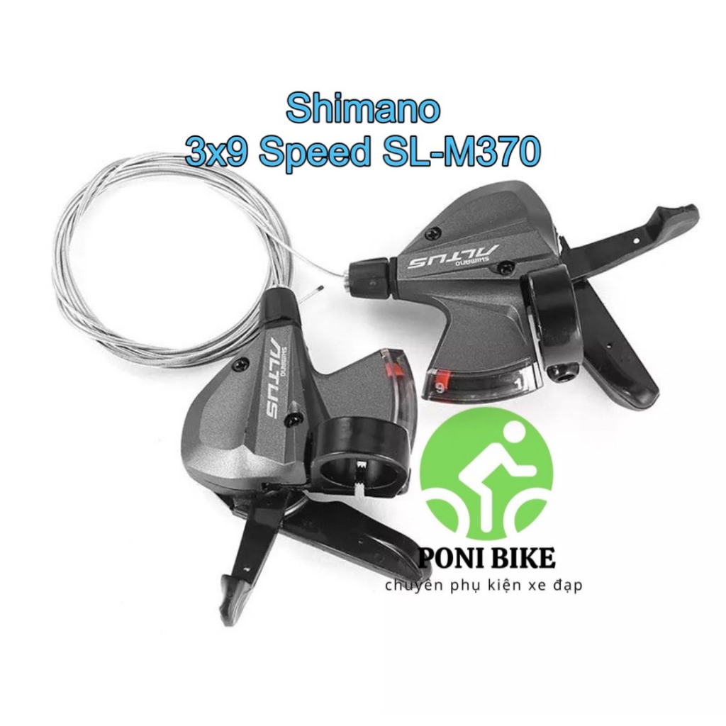 Shimano Altus SL M370 3x9 Speed Bicycle Derailleur/Exhaust Handle Set ...