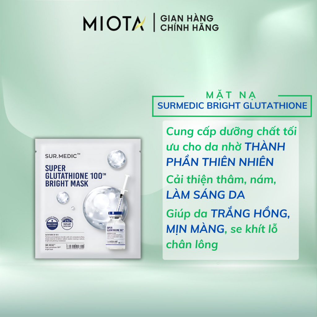 Surmedic Bright Glutathione Mask 30g | Shopee Malaysia