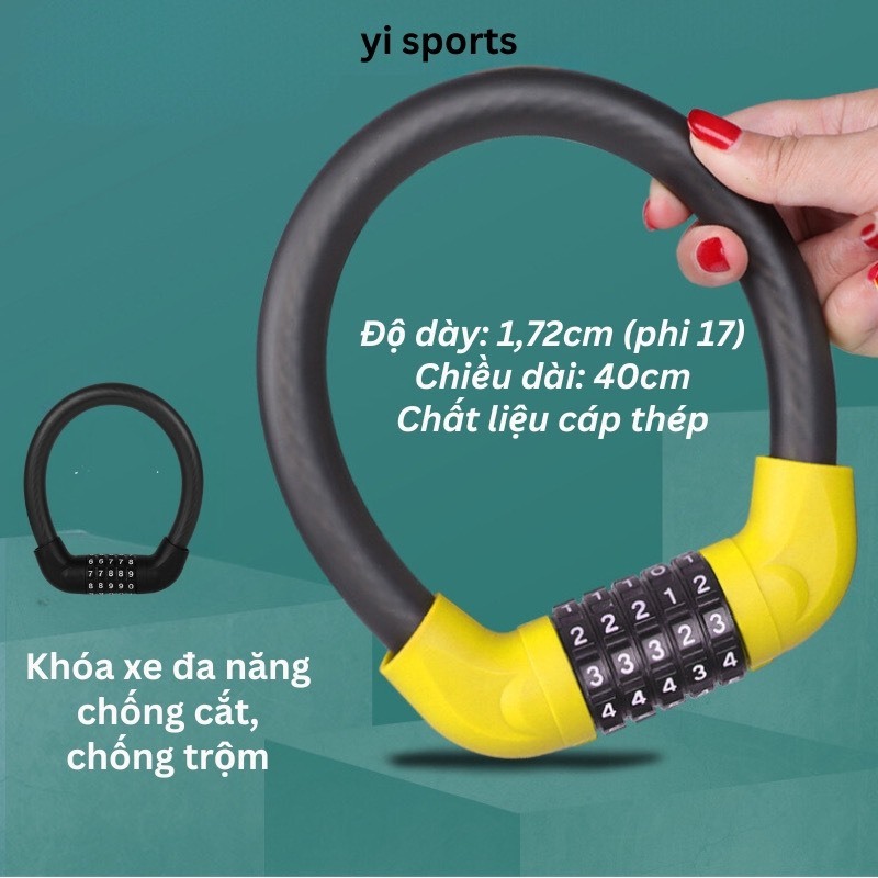High-quality 4-digit wire lock for bicycles, good quality 4-digit code ...
