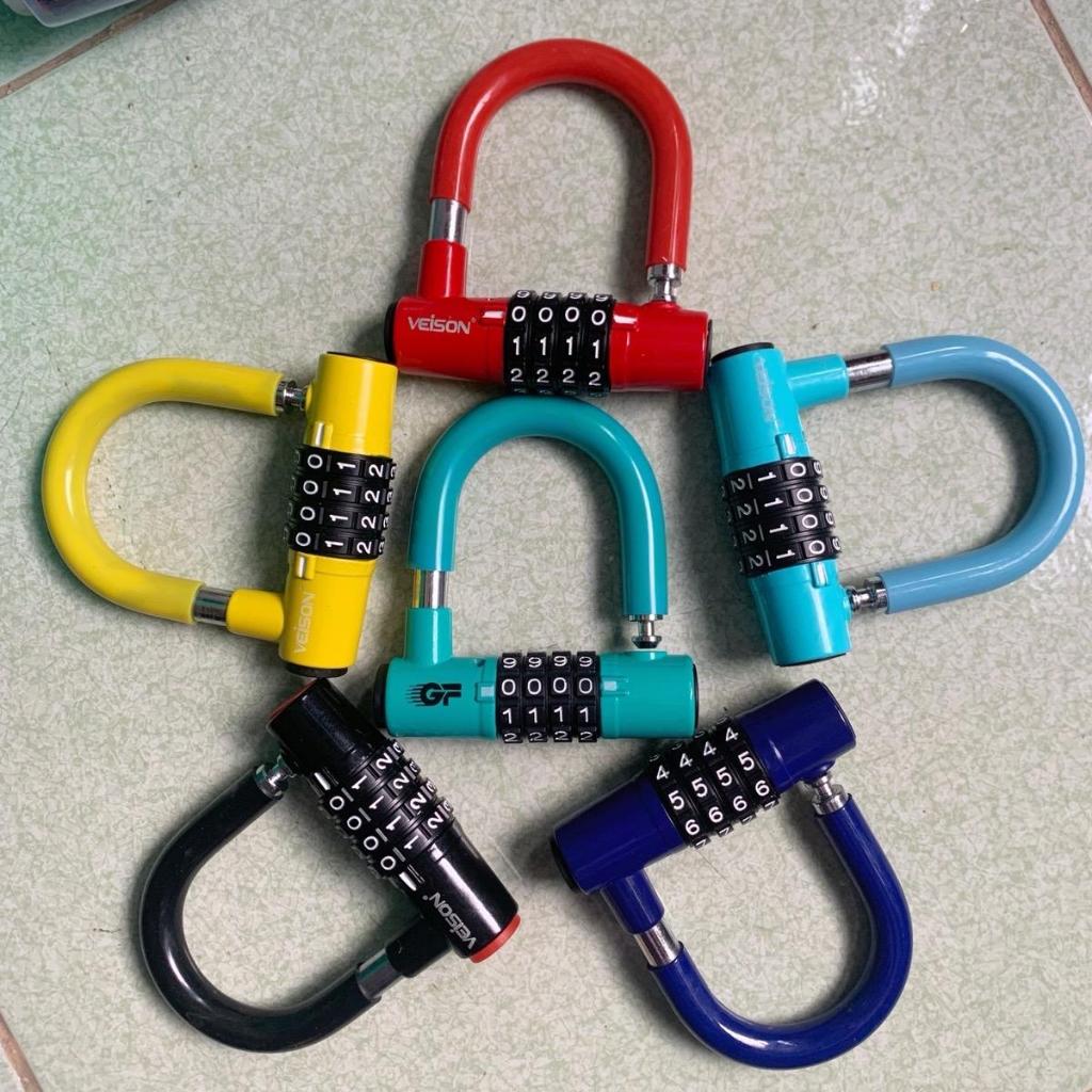 U-shaped Smart Anti-Theft Numeric Lock 4-Digit Password (Multicolor ...