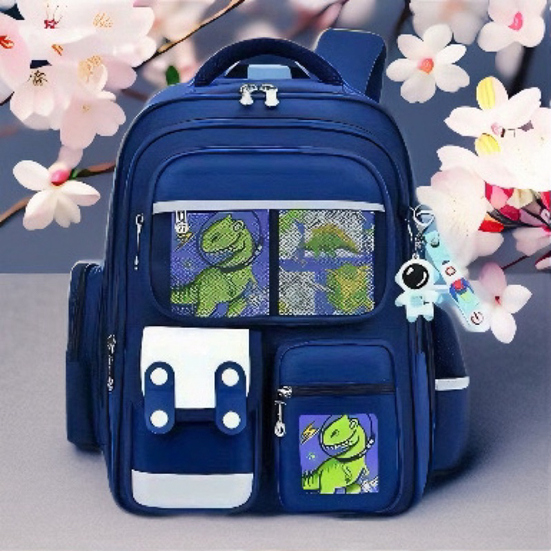 Student Backpack Level 1.2 Good Anti-Humpback Umbrella | Shopee Malaysia