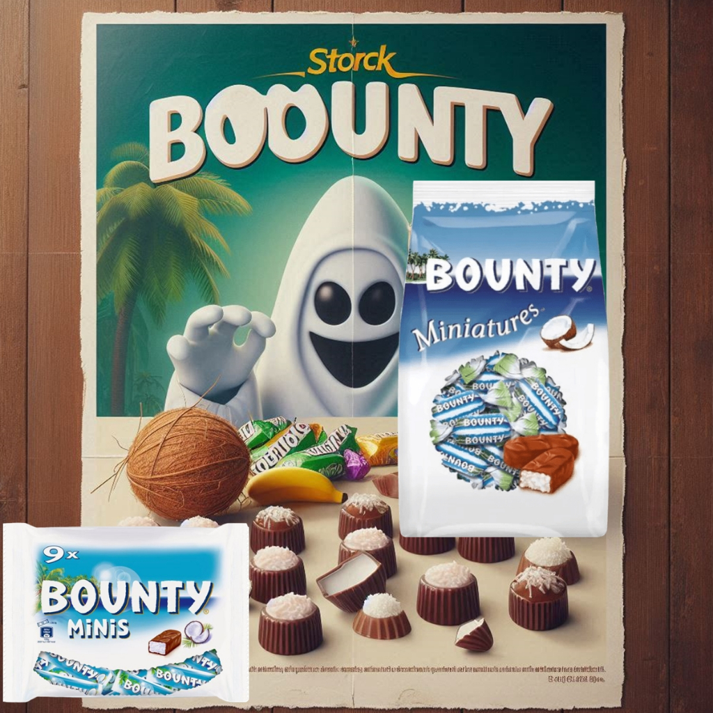 Bounty Miniatures 220g + Other Chocolates: Knoppers, Riesen, Toffiffee ...