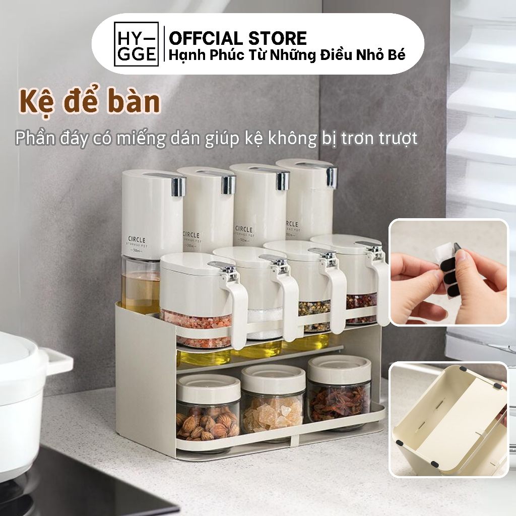 Kitchen Wall Mounted Spice Rack with Glass Jar Included HYGGE, Simple ...