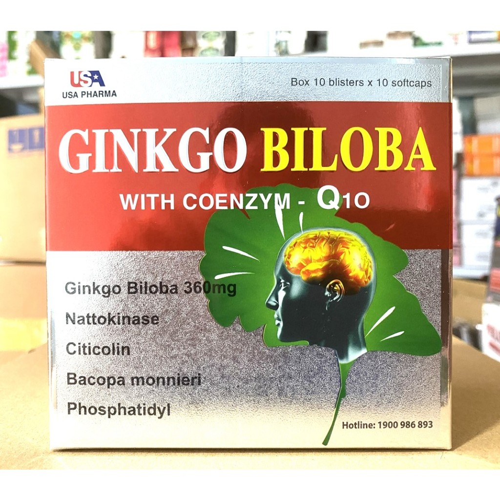 Ginkgo Biloba 360mg Nutritional Supplement for the Brain, active blood ...