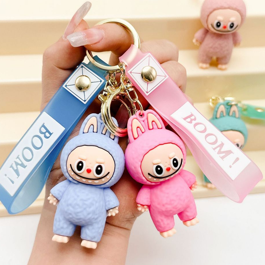 Lovely multi-color Labubu key chain LILA MKLABUBU26 | Shopee Malaysia