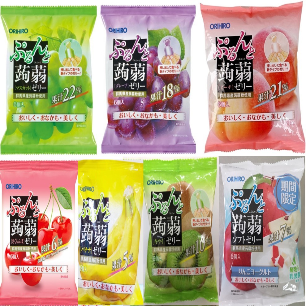 Orihiro fruit jelly of all flavors (120g pack) | Shopee Malaysia