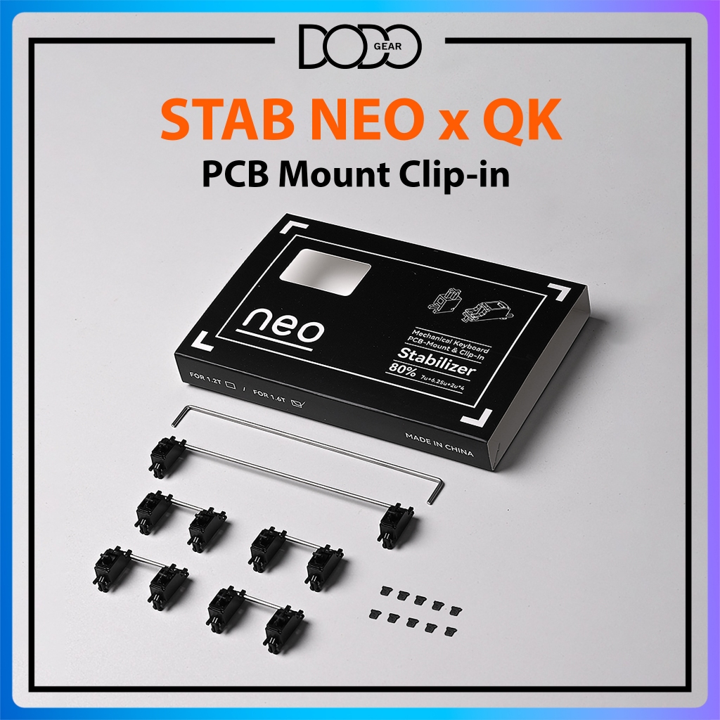 Stabilizer Neo x QK PCB mount Clip-in stab Neo x QK stabilizer Set For ...