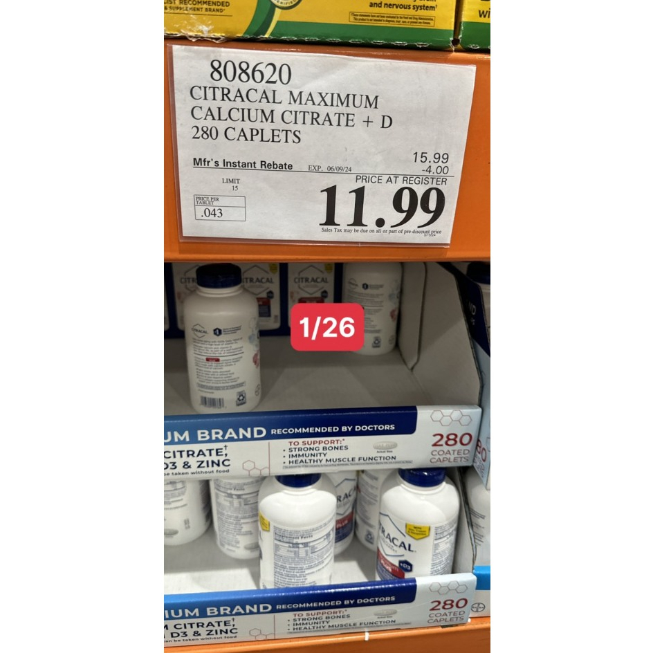 Citracal maximum calcium calcium citracal Supplement 280 maxium Tablets ...