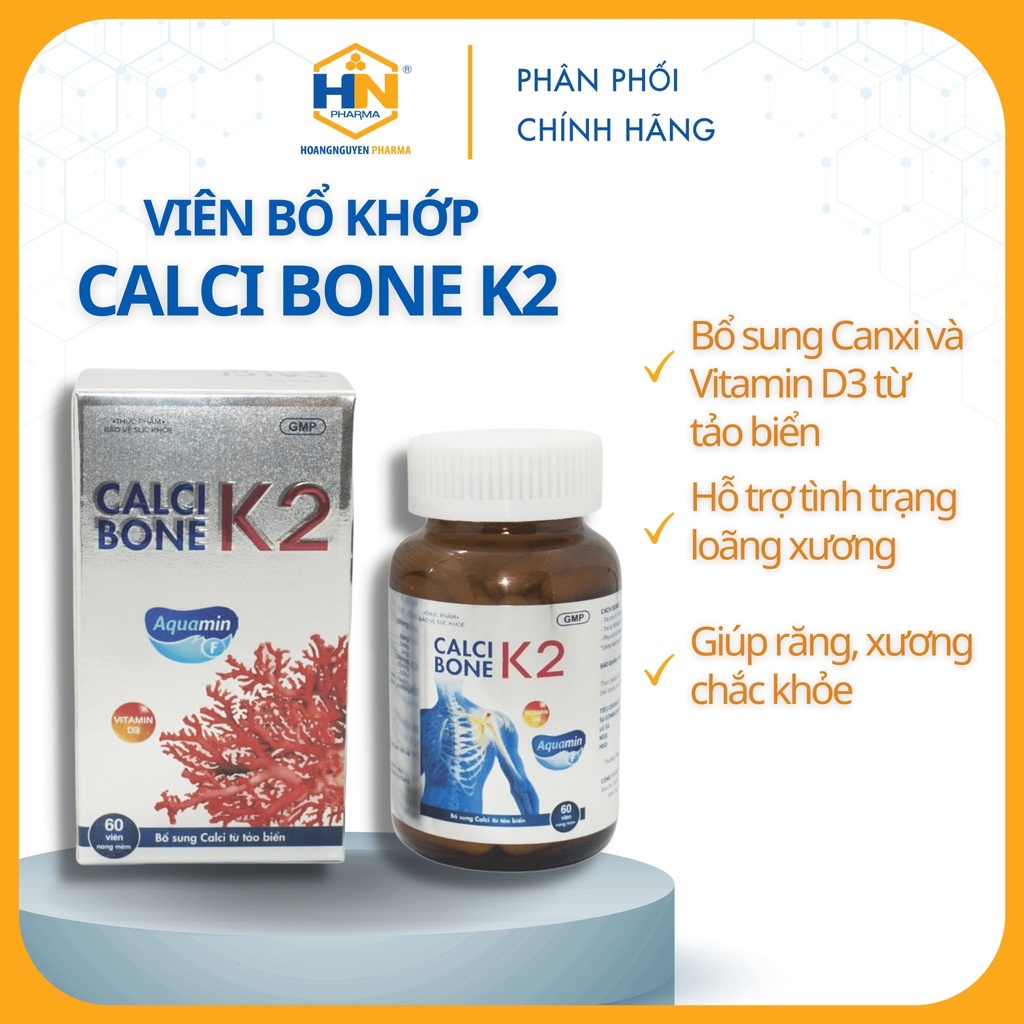 Calcium Bone K2 Longevity pills - Calcium supplement from seaweed to ...