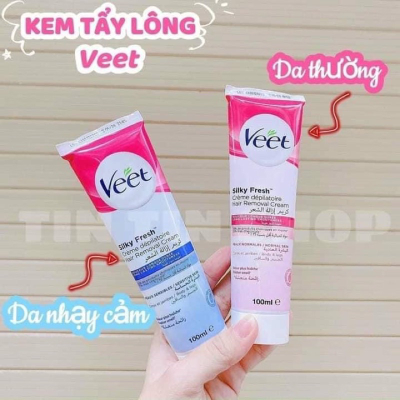 (New Model 2024) Veet Hair Removal Cream 100ml Genuine France - Normal ...