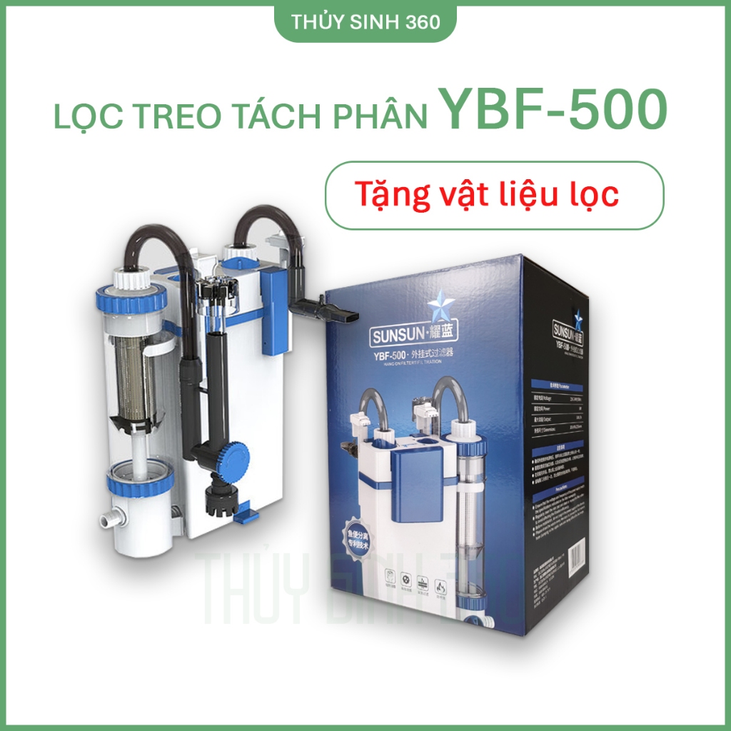 New Generation Hanging Filter SUNSUN YBF500 - Integrated Separation ...
