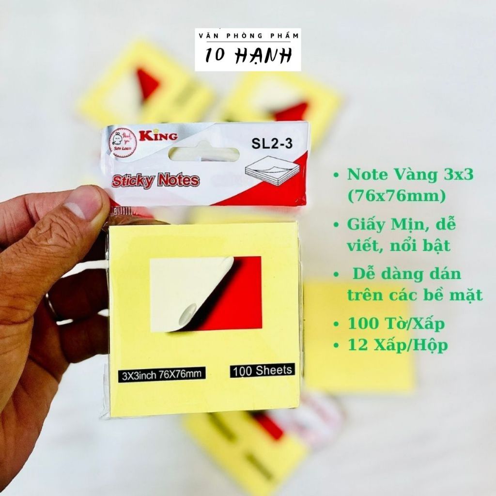 [GOLD 3x3] LOTS OF 100 Note Papers / Memo Papers / Yellow Note Papers ...