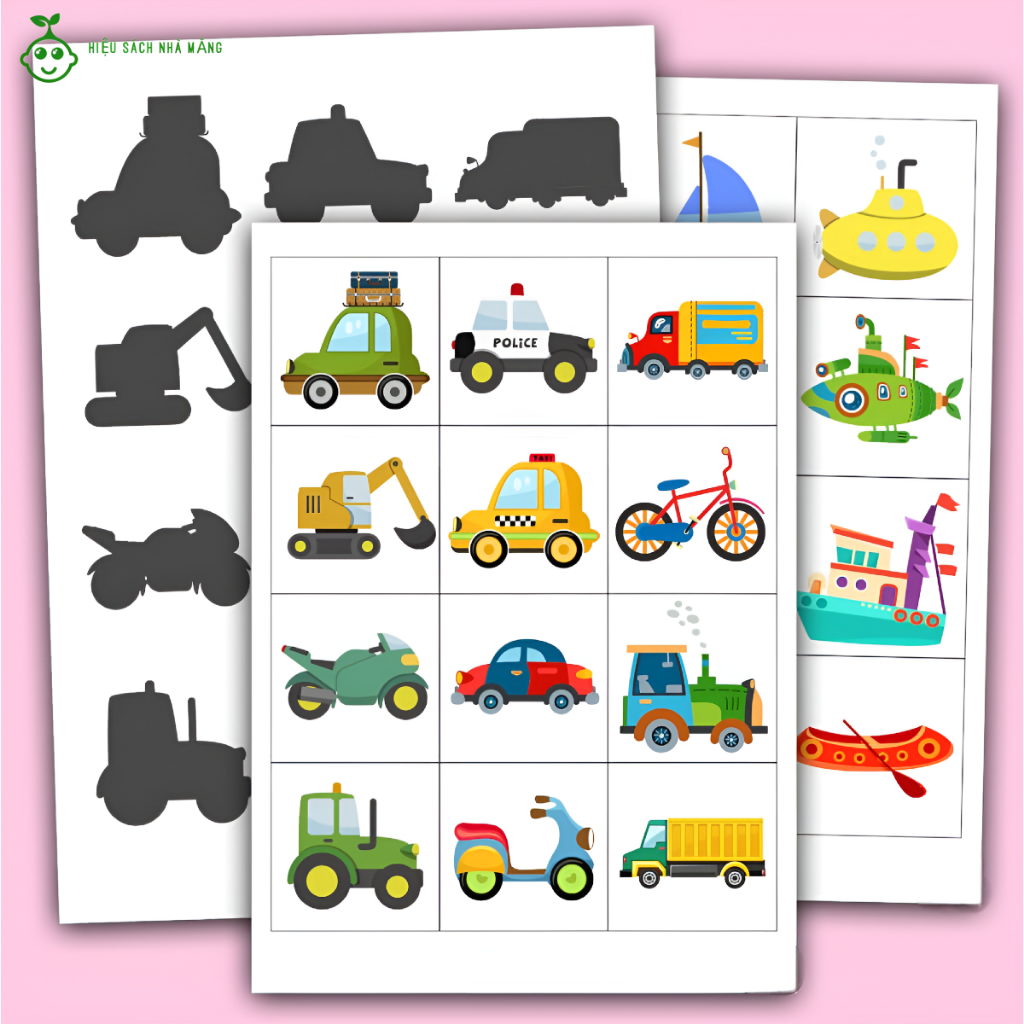 Transportation educational game (Montessori educational materials set ...
