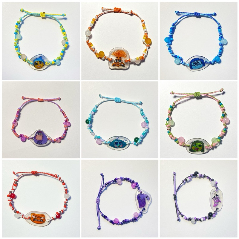 INSIDE OUT 2 drawstring bracelet, phone lanyard | INSIDE OUT Bracelets ...