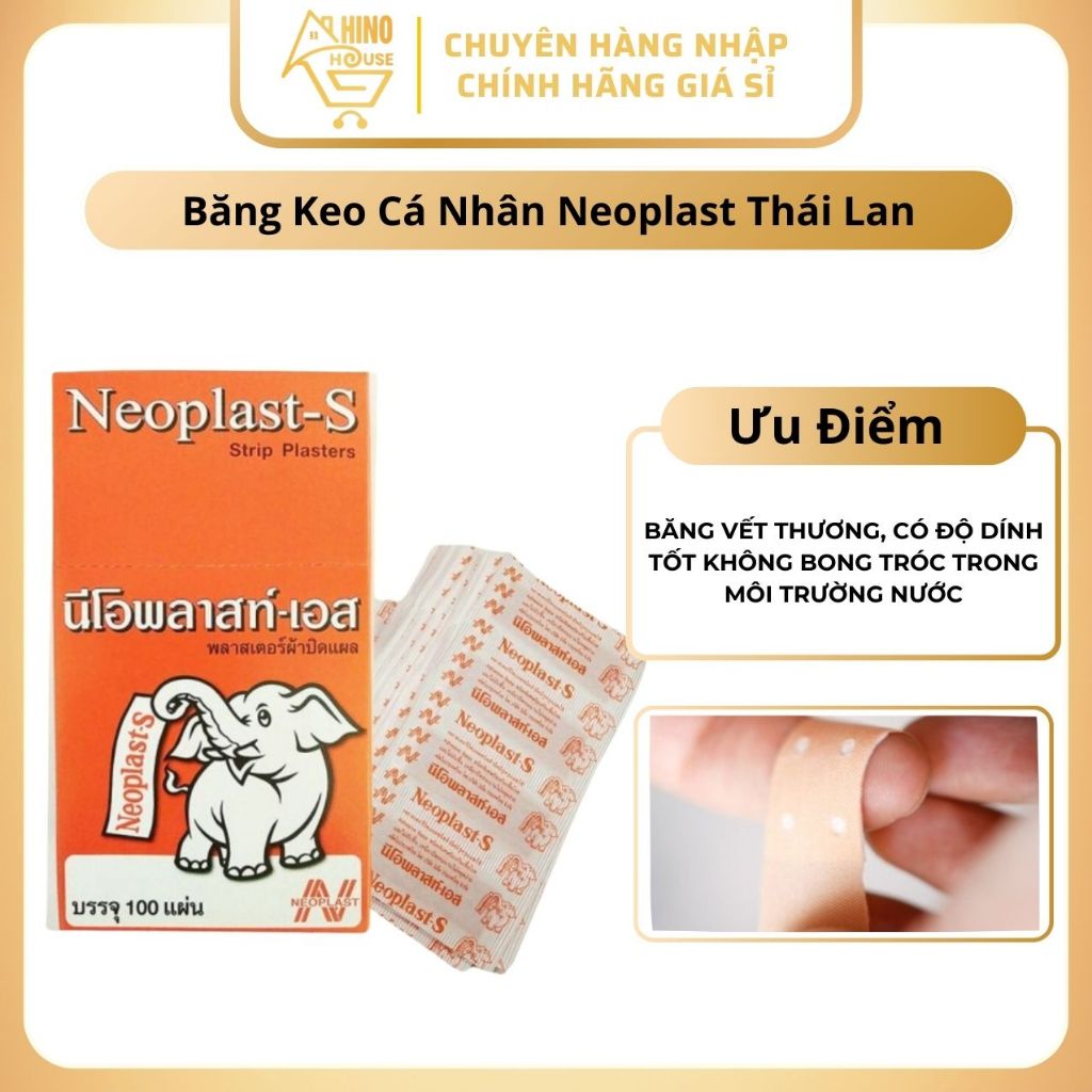 Neoplast-s Elephant Personal Tape Box Of 100 Pieces Thailand ...