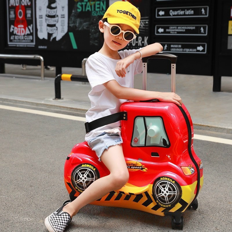 Baby SITTING Luggage, Funny 3D PRINTED Luggage, With Handle FOR KIDS ...