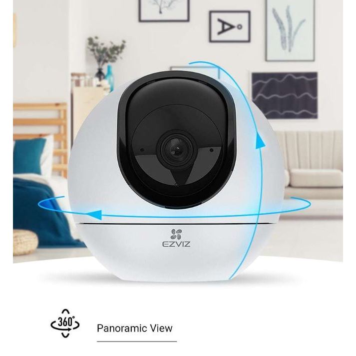 Genuine Ezviz C6C 8MP indoor super sharp wifi Camera, 2-way conversation, 360 degree rotation ...