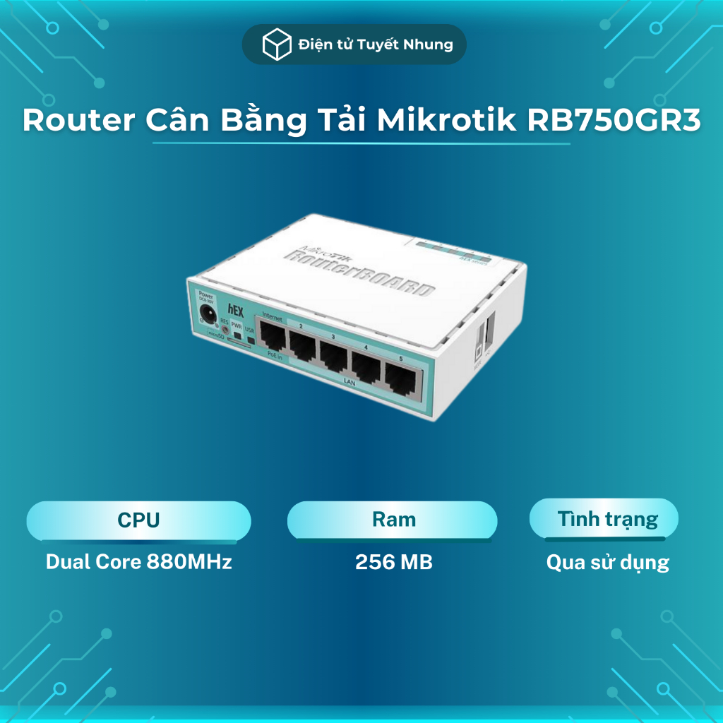 Mikrotik RB750GR3 Load Balancer, Mini Load Balancer - Mikrotik Load ...