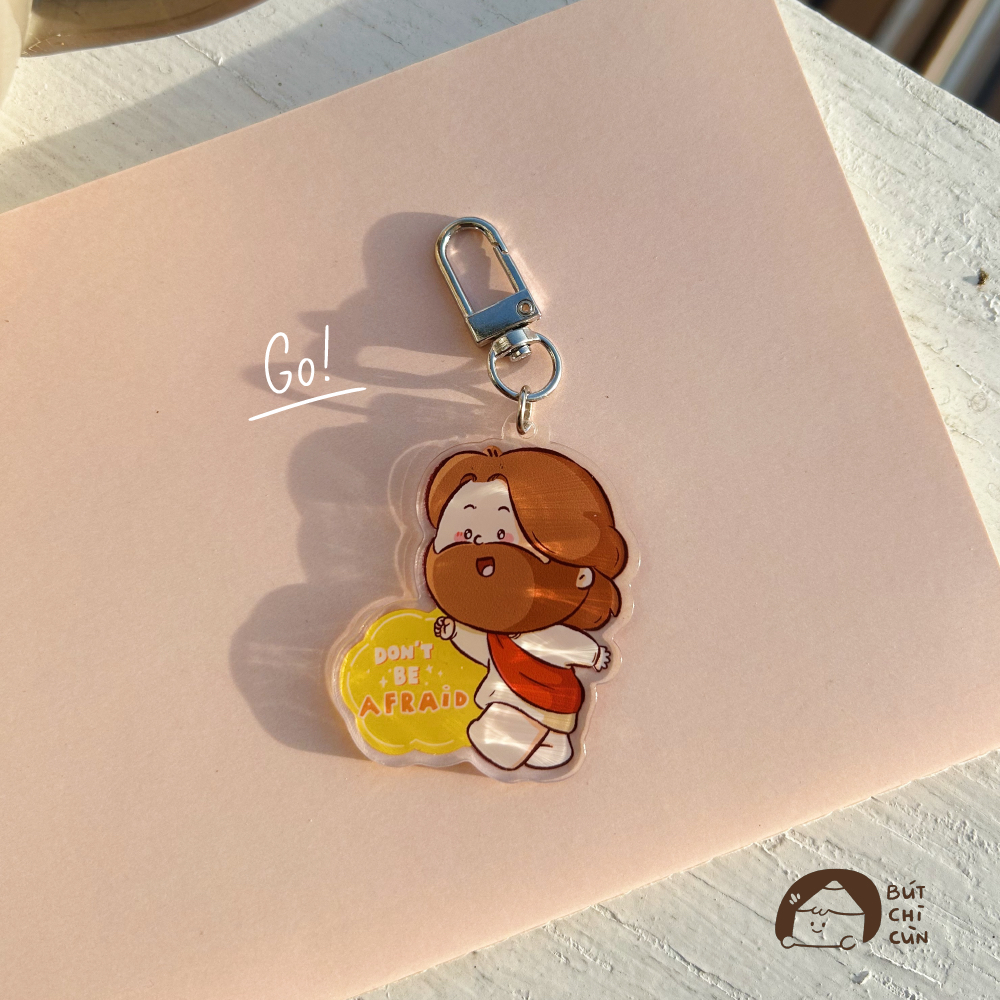 Catholic Keychain Jesus Christ Catholic Gift Acrylic Resin Designed by ...