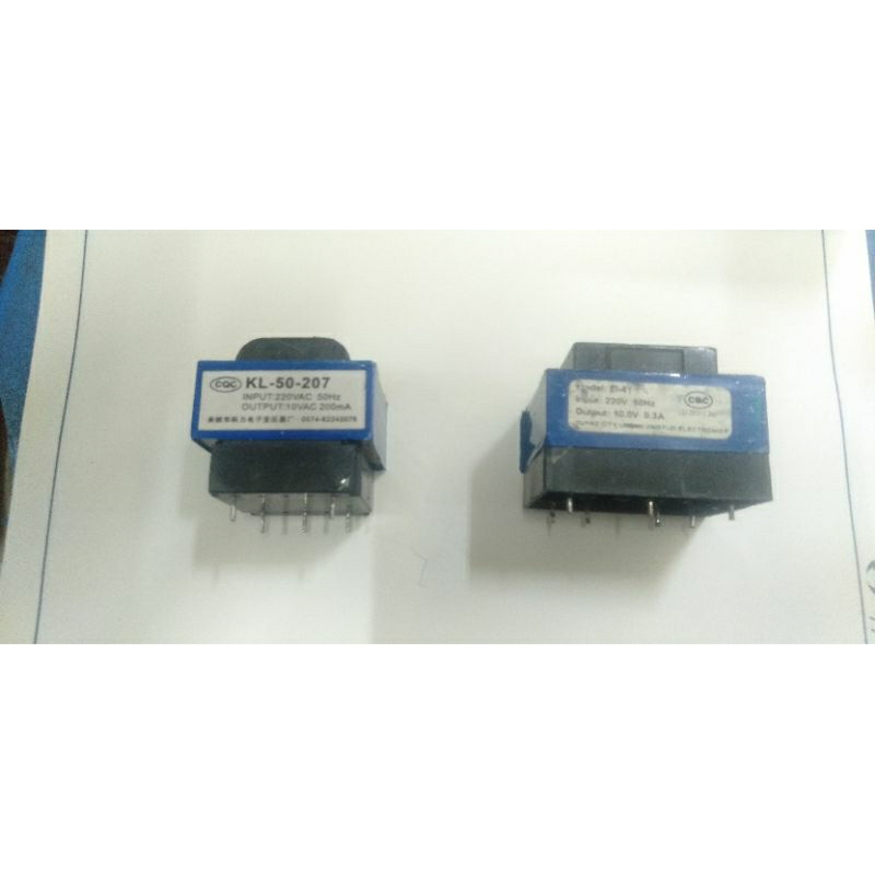 Transformer / Transformer from 220VAC to 10V - 0.2A (output 10V - 0.3A ...