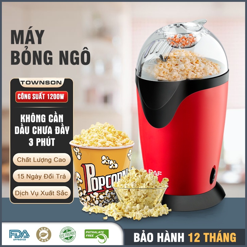 Mini Popcorn Maker Popcorn Maker for the family is hygienic, Super Fast ...