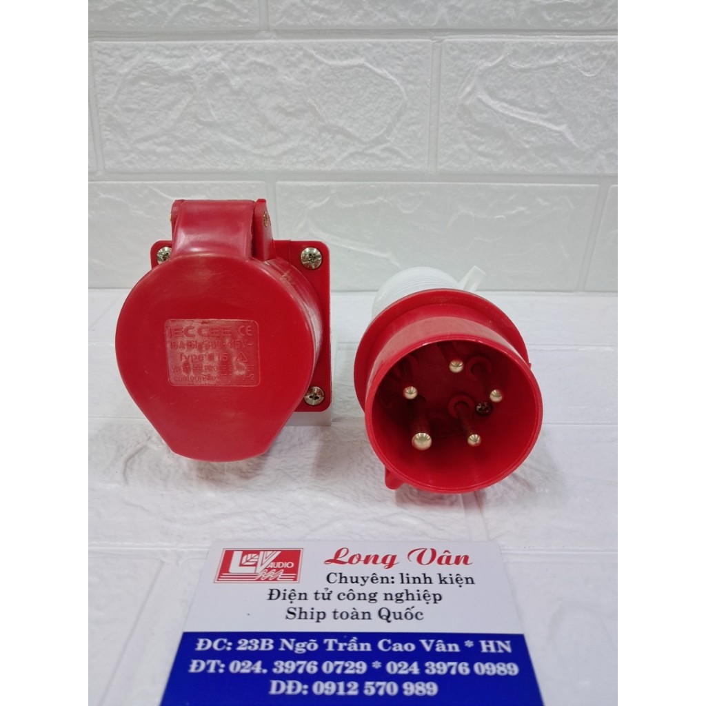 16a And 32A 5-Pin Industrial Plug Set - Portable - Fixed (Including 1 ...