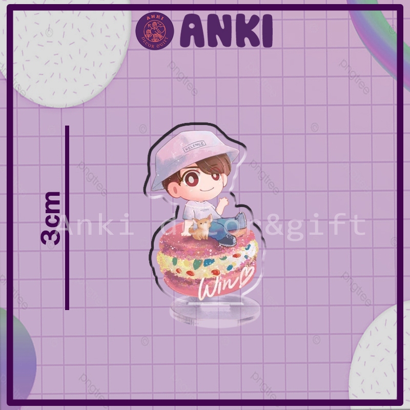 Brightwin mini standee 3cm model 4, transparent mica standee, study ...