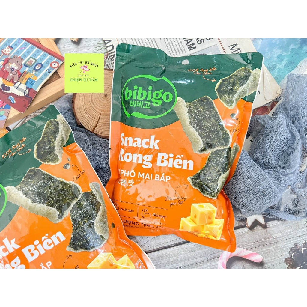 Bibigo Seaweed Snack Traditional Honey Corn and Corn Cheese Flavor 25G ...