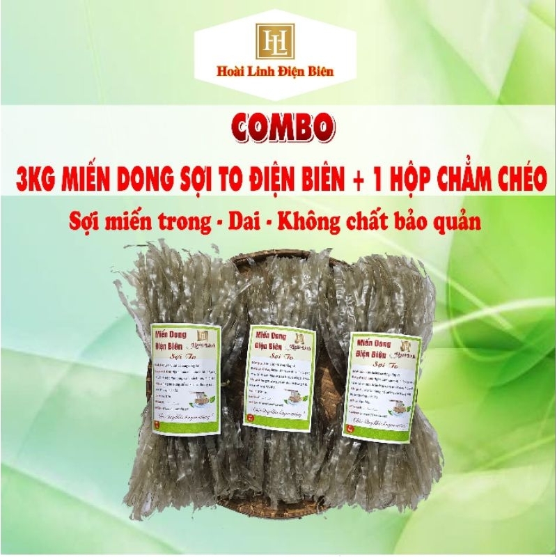 Combo 03 kg of large Dien Bien arrowroot vermicelli (with 01 box of ...