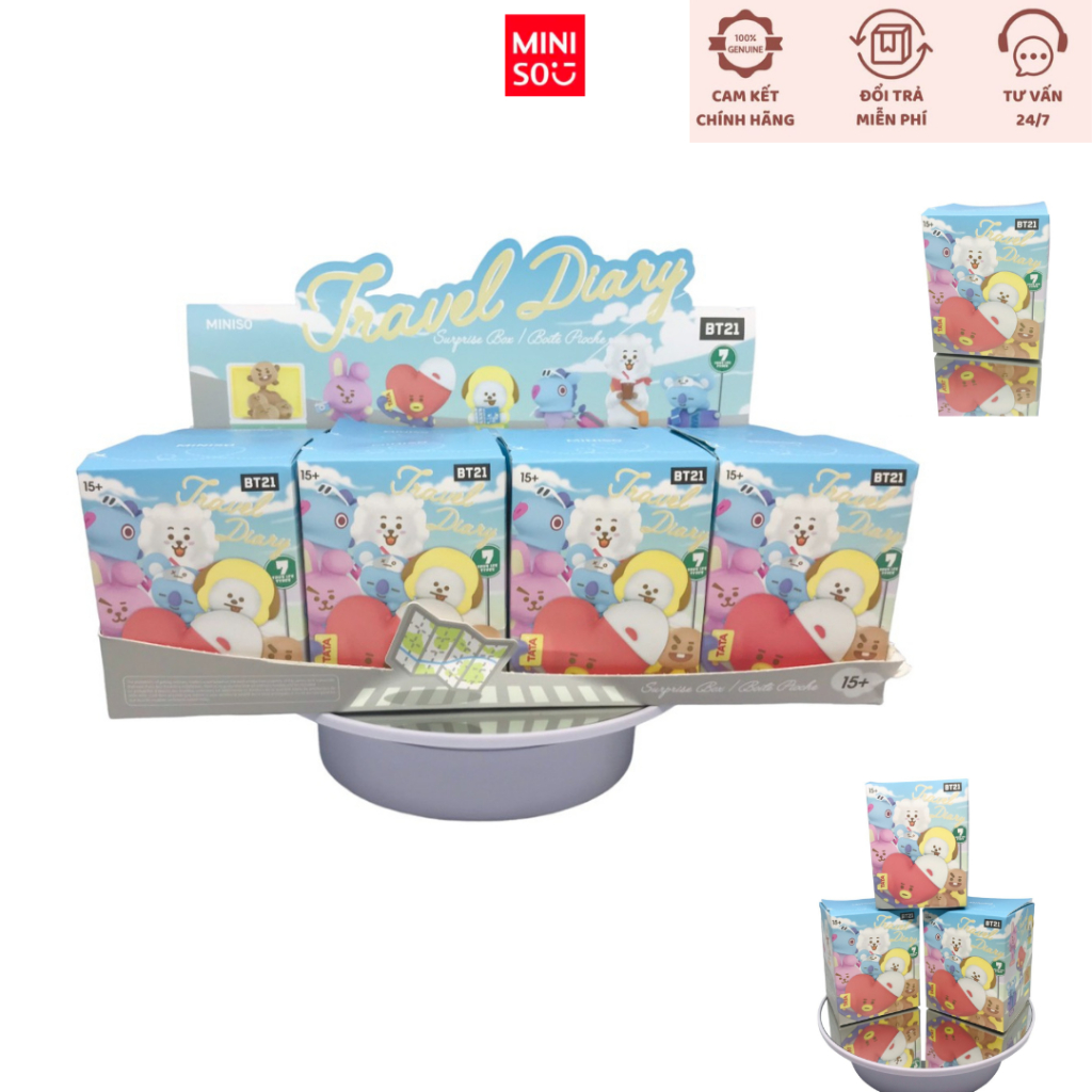 Blind Box BT21 Series Genuine Miniso Random Blind Box Decoration 704312 ...