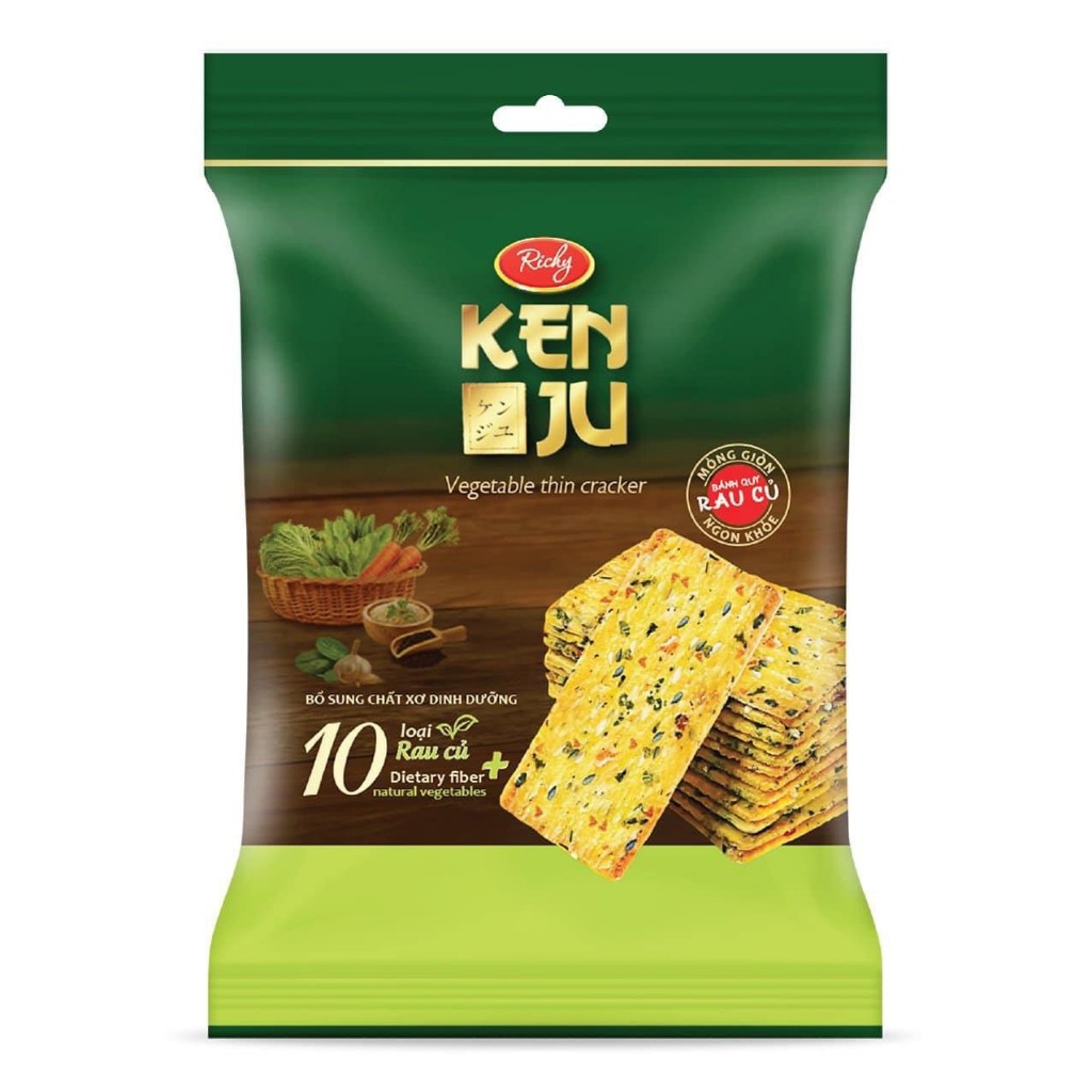 [ New Date ] Kenju Richy biscuits with vegetable flavor 192g bag (16 ...