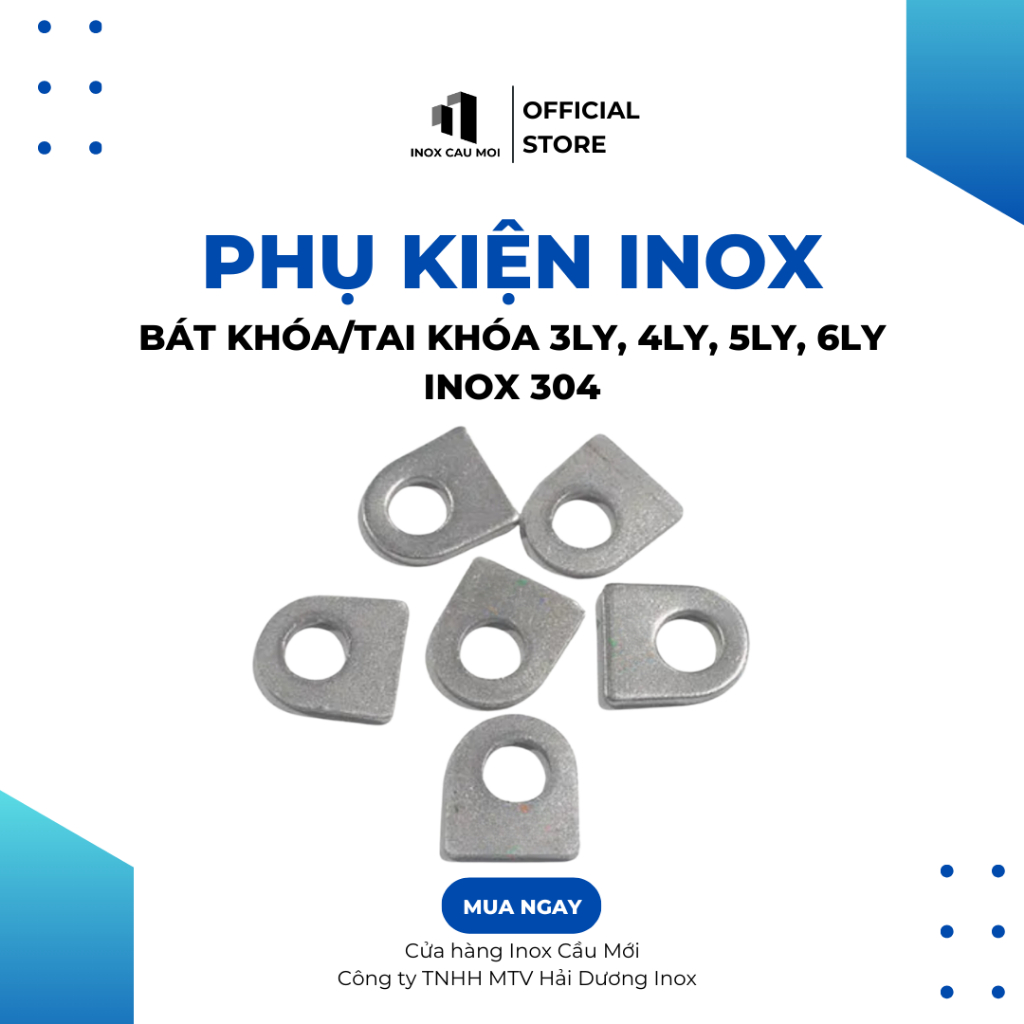 Door lock bowl, lock ear, 304 stainless steel, sizes 3mm, 4mm, 5mm, 6mm ...