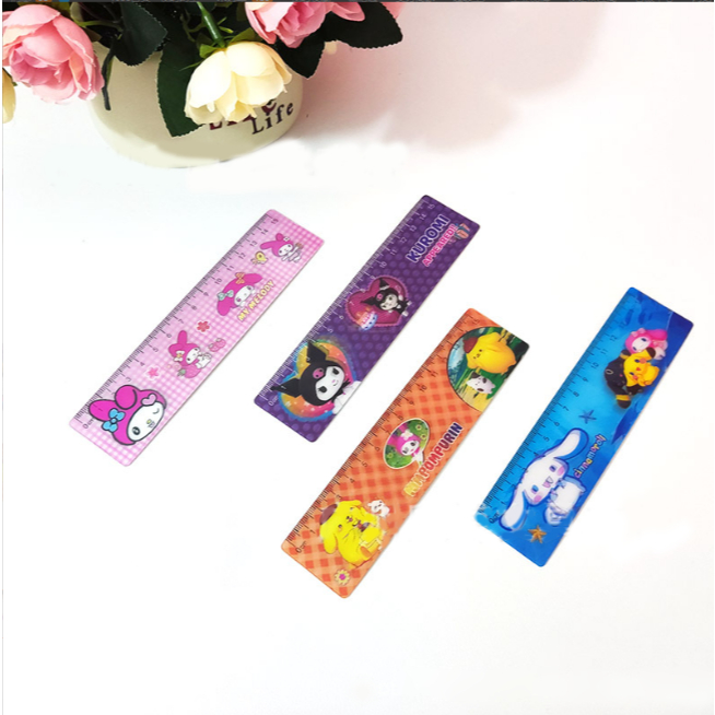 Plastic Ruler 3D sanrio pompompurin cinamoroll kuromi THN29 15cm cute ...