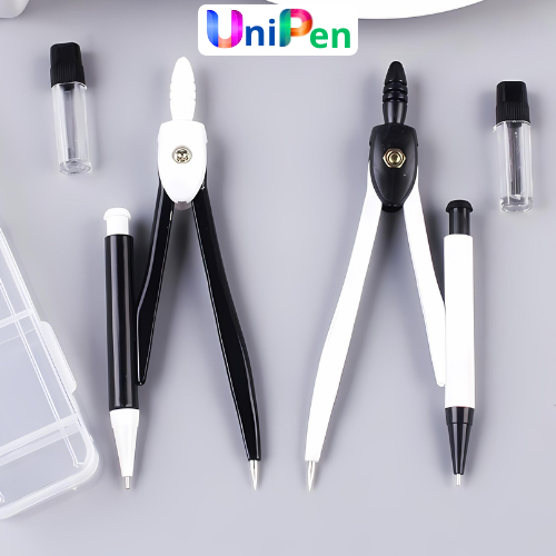 Unipen black and white technical drawing pencil compass for technical ...