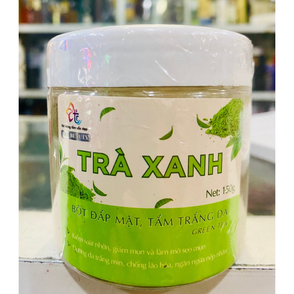 Face powder with turmeric starch, red beans, green tea, 7 herbs 150g ...